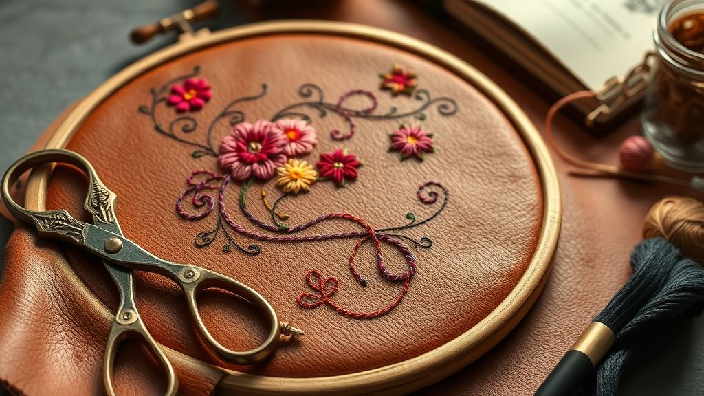 How to Embroider on Leather Without Damage in 5 Simple Steps - Latest ...