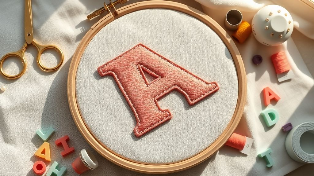 6 Steps to Embroider Puffy Foam Letters - Latest Embroidery